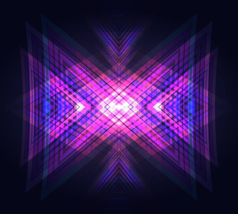 Vector Neon Geometric Background. Stock Vector - Illustration of cosmic ...