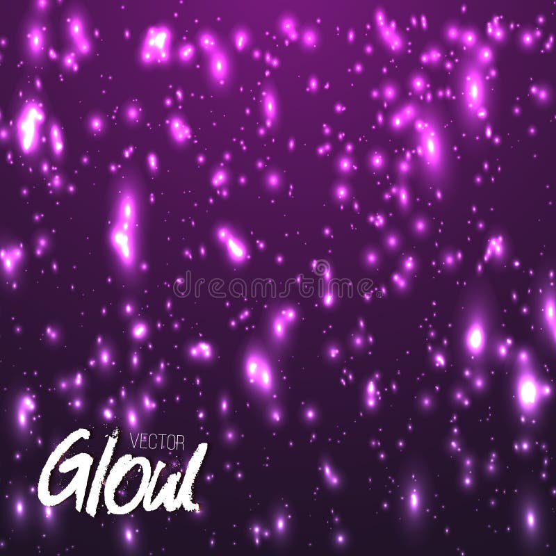 Vector Neon Glow Effect. Glowing Sparkle Explosion Stock Vector ...