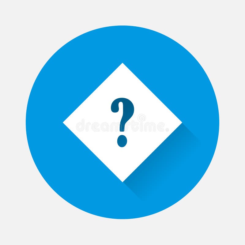 Question Mark Icon. Flat Icon Question Mark Stock Vector - Illustration ...