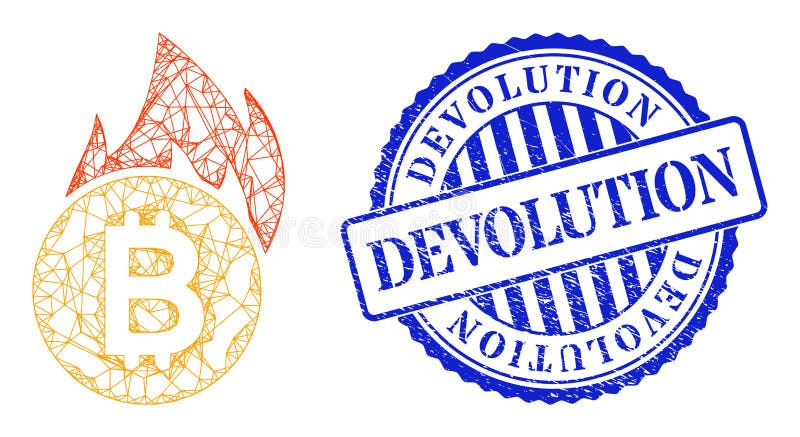 Grunge DEVOLUTION Textured Stamps Stock Vector - Illustration of ...