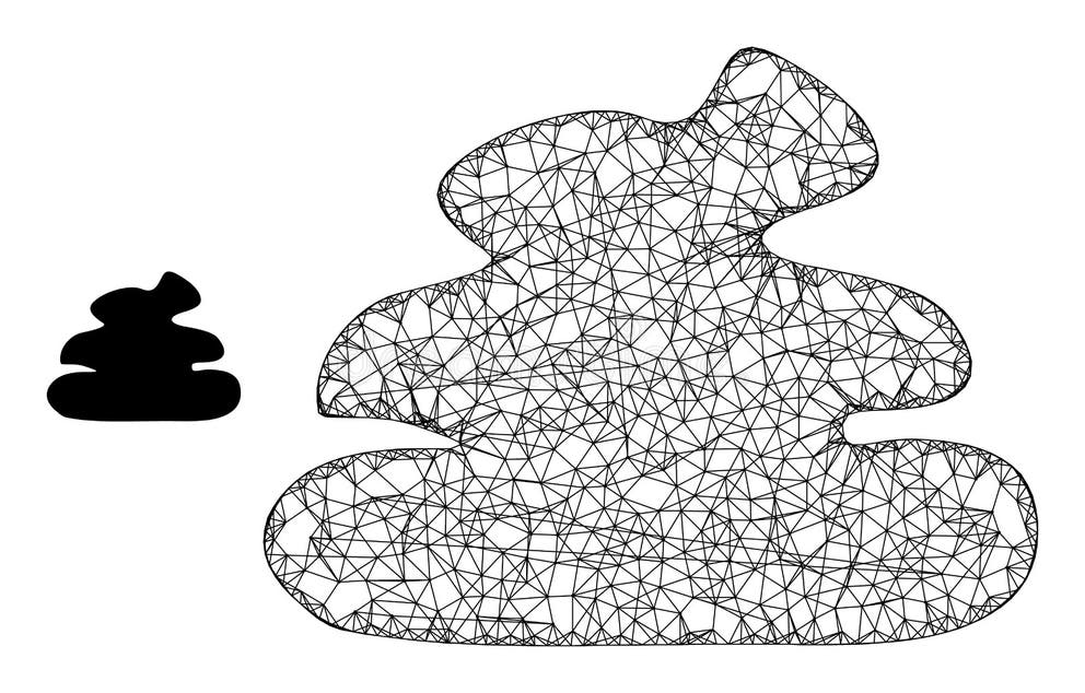 Net Mesh Shit Icon stock vector. Illustration of stinky - 240191779