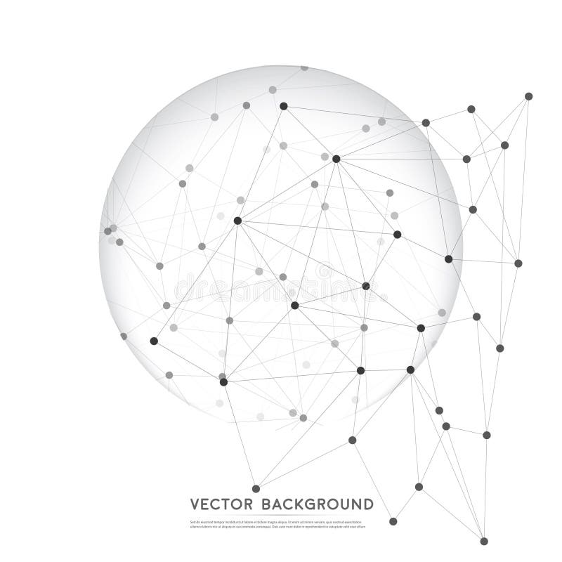 Vector Network Background Abstract Polygon Stock Vector - Illustration ...