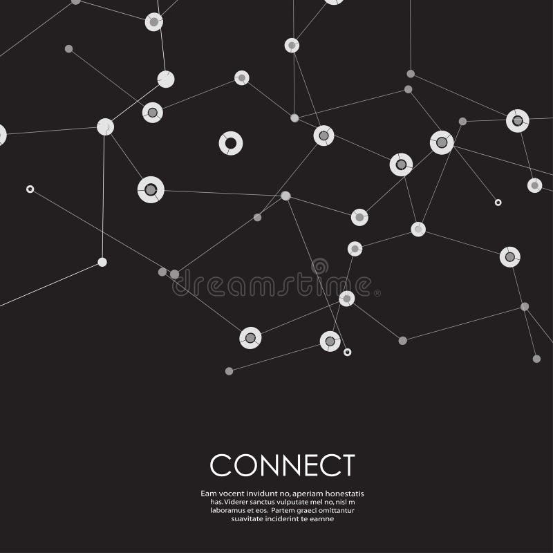 Vector Network Connect Line Design Stock Vector - Illustration of ...