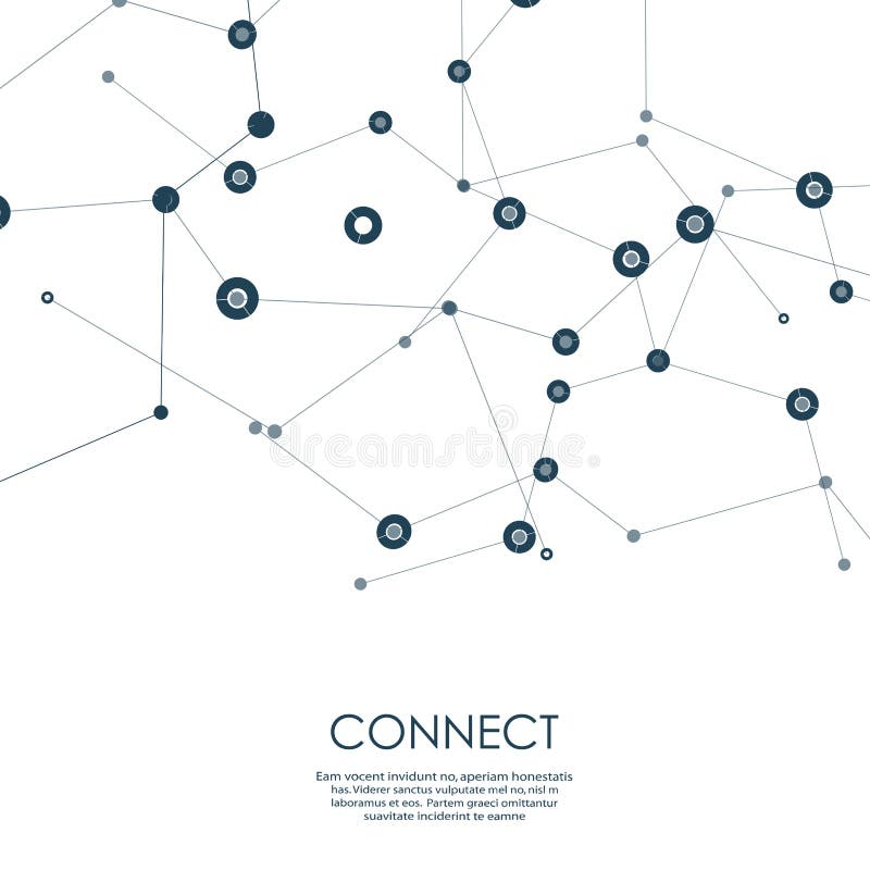 Vector Network Connection and DNA Eps 10 Stock Vector - Illustration of ...