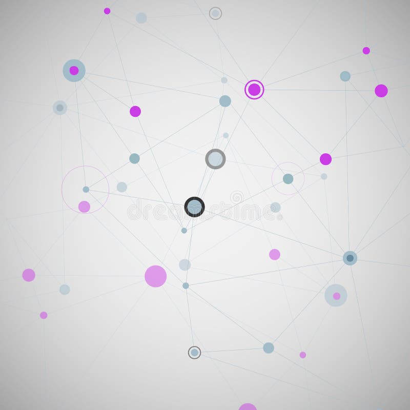 Vector Network And Connection Background For Your Presentation Stock Vector Illustration Of