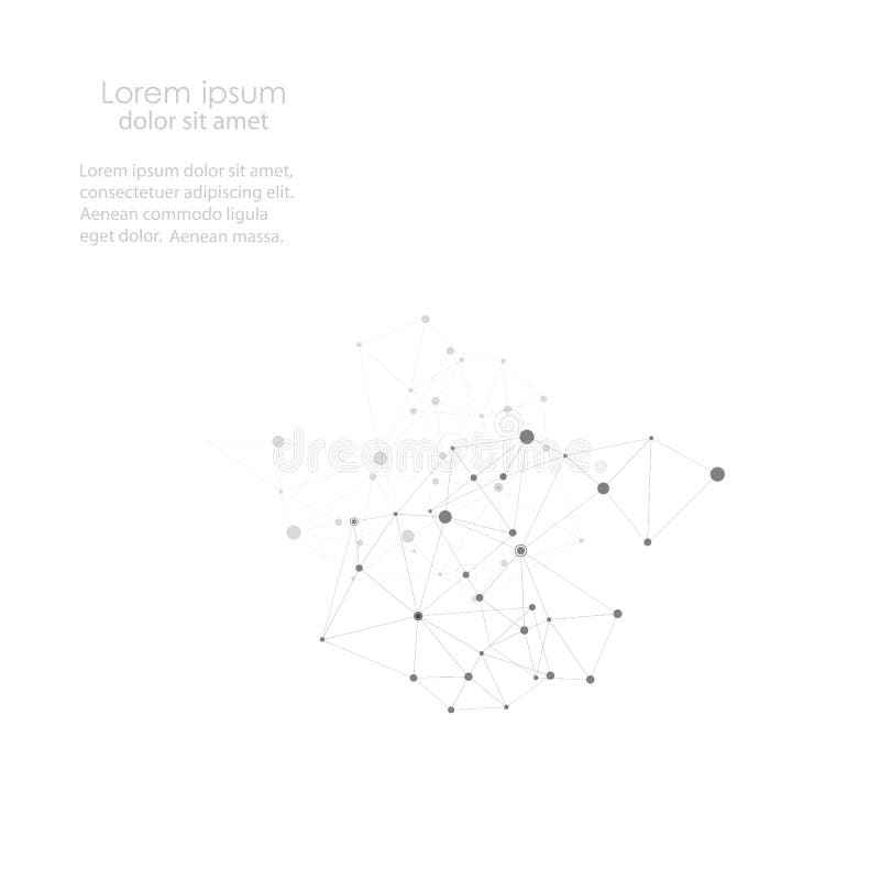 Vector Network And Connection Background For Your Presentation Stock Vector Illustration Of