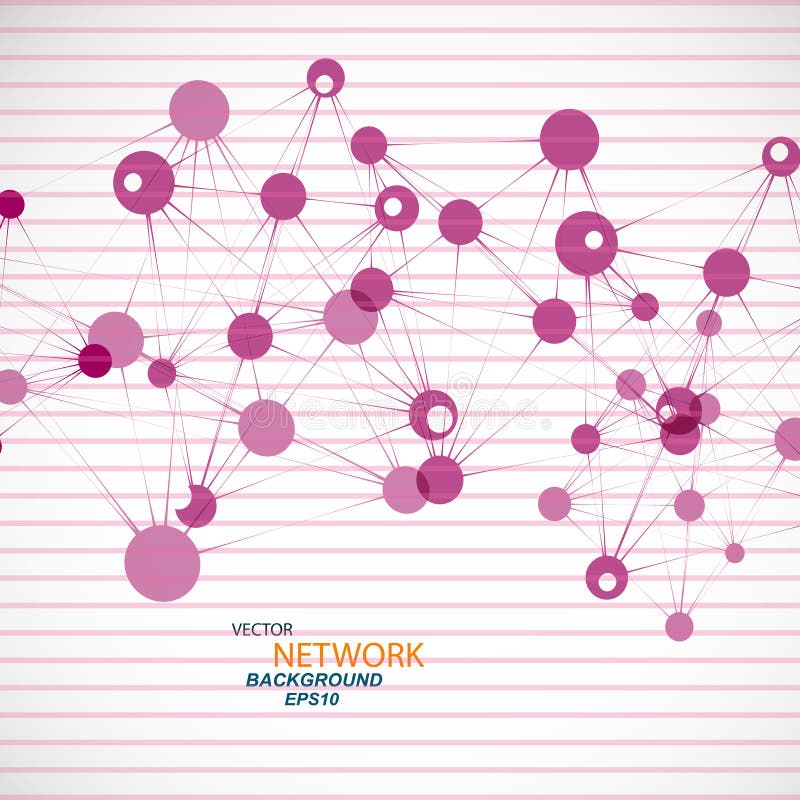 Vector Network Connection and DNA Eps 10 Stock Vector - Illustration of ...