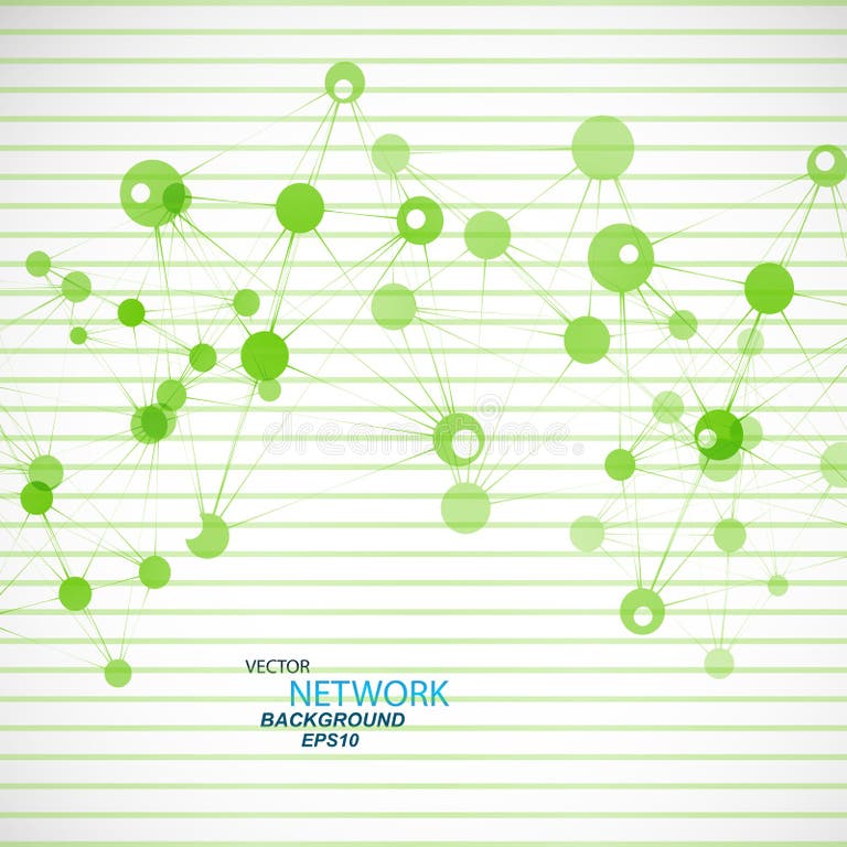 Vector Network Connection and DNA Eps 10 Stock Vector - Illustration of ...