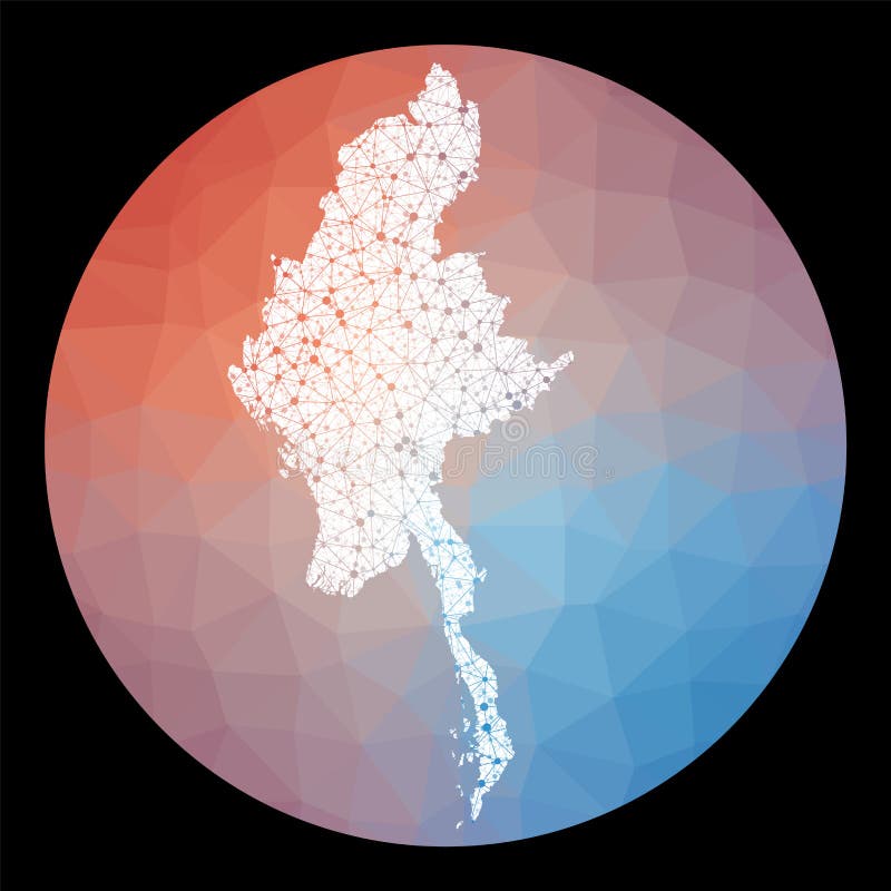 Myanmar Network Map Stock Illustrations – 284 Myanmar Network Map Stock ...