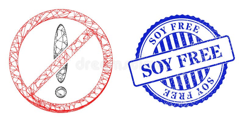 Rubber Soy Free Stamp Seal and Hatched No Problem Web Mesh Stock Vector ...