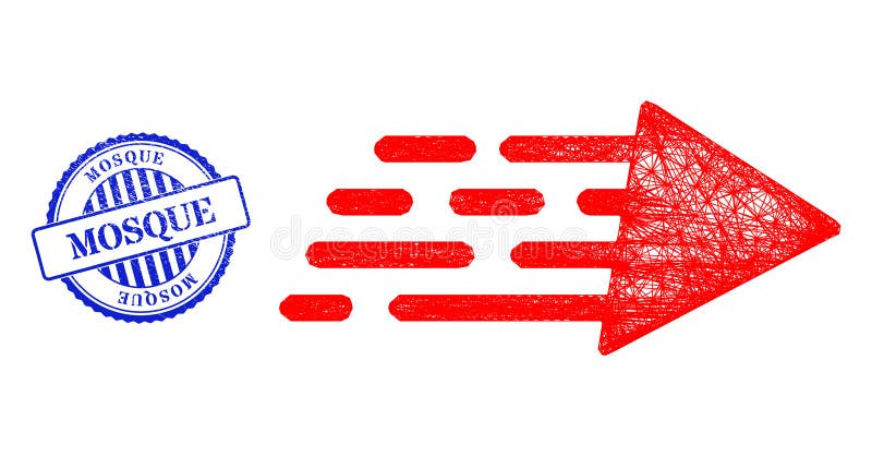 Rubber Mosque Seal and Net Rush Movement Mesh Stock Vector ...