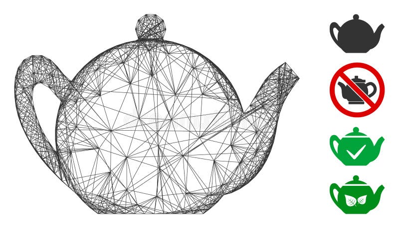 Teapot Wireframe Stock Illustrations – 44 Teapot Wireframe Stock ...