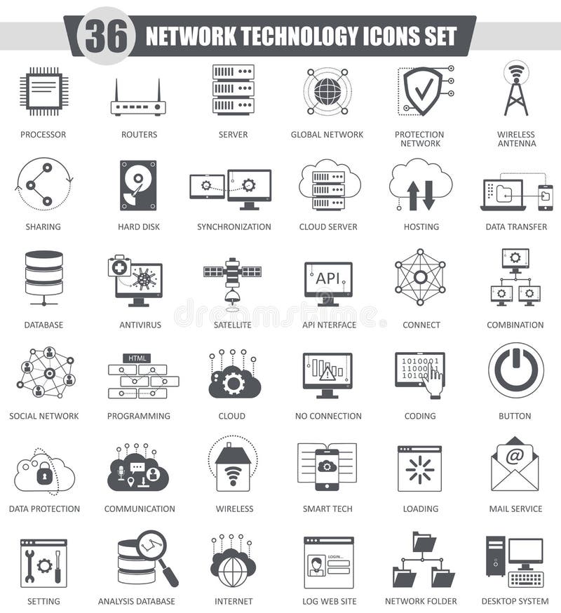 Network Technology Futuro Line Icons Set Stock Vector - Illustration of ... Network Technology Futuro Line Icons Set Stock Vector - Illustration of ...
