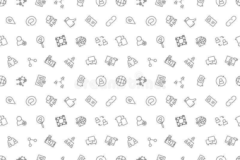 Vector Networking Pattern. Networking Seamless Background Stock Vector ...