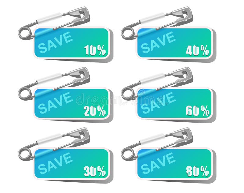 Vector new stickers stock vector. Illustration of save - 22834773