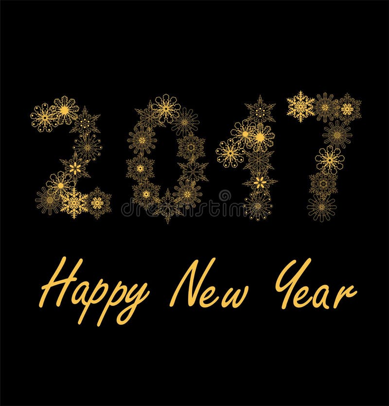 Vector 2017 new year stock vector. Illustration of glow - 80488942