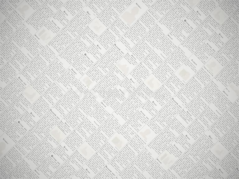 Vector Newspaper with Background Stock Vector - Illustration of paper ...