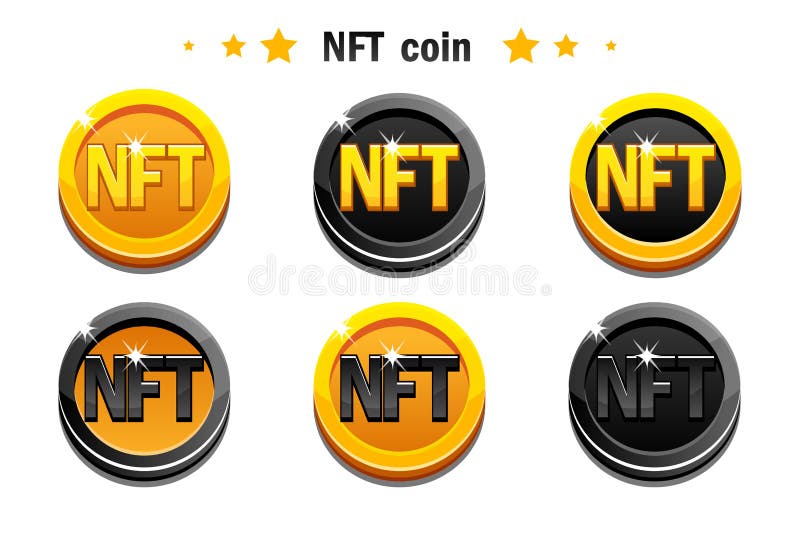 Vector NFT Coins. Cryptocurrency, NFT-token Internet Currency of the ...