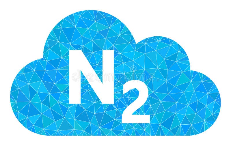 Vector Nitrogen Gas Triangle Filled Icon Stock Vector - Illustration of ...