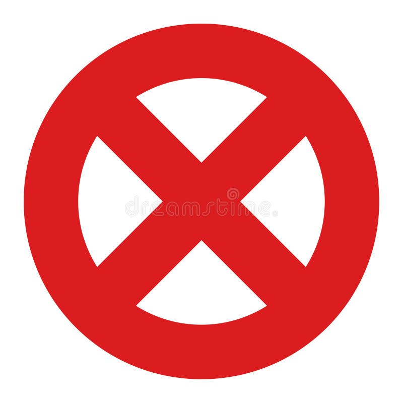 Vector No Entry Triangle Filled Icon Stock Vector - Illustration of ...