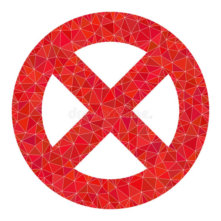 Vector No Entry Triangle Filled Icon Stock Vector - Illustration of ...