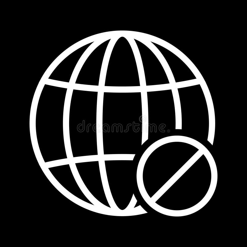 Vector No Internet Access Icon. No Internet Connection Icon Symbol ...