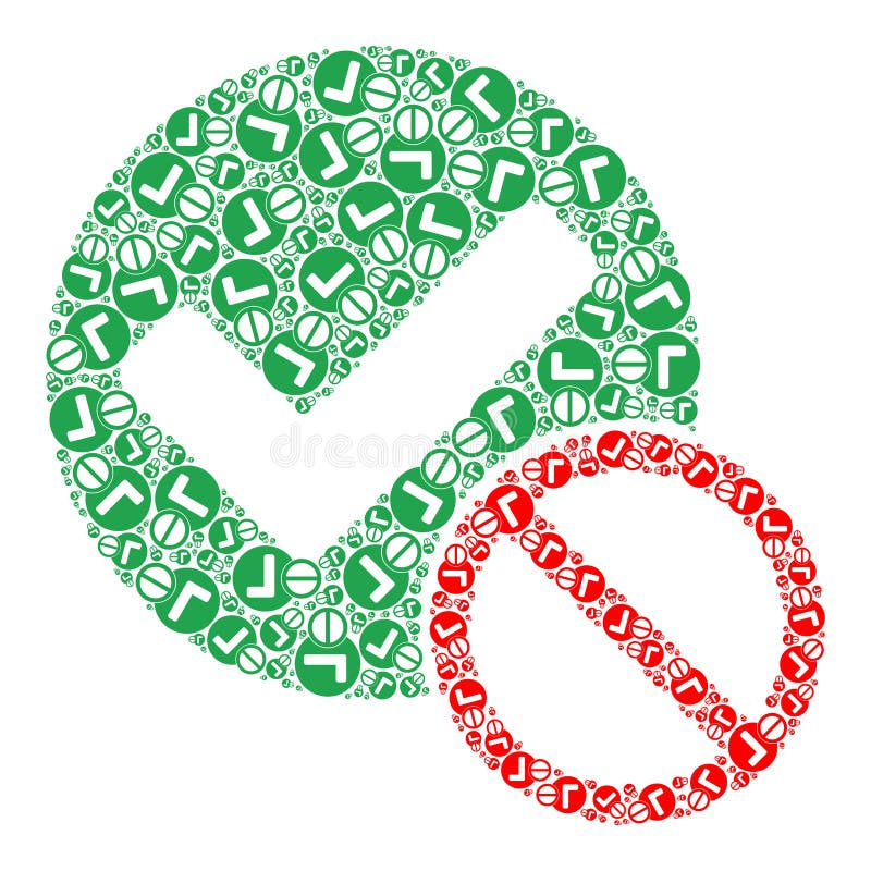Not Positive Recursion Icon Mosaic Of Self Icons Stock Vector