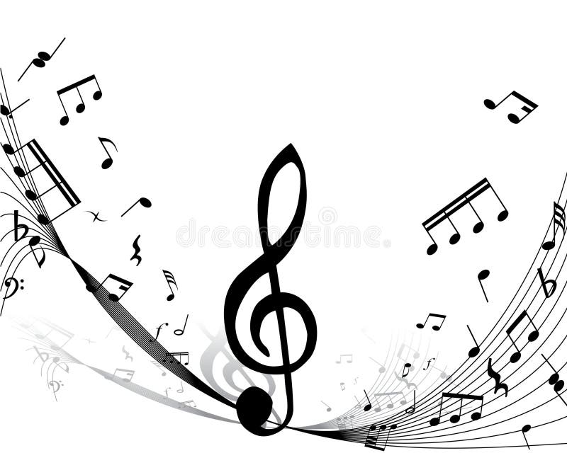 Music Notes Stripe Vector Stock Illustrations – 366 Music Notes Stripe ...