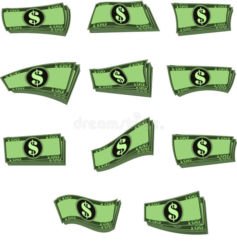 Vector Notes Money in Different Forms Stock Vector - Illustration of ...