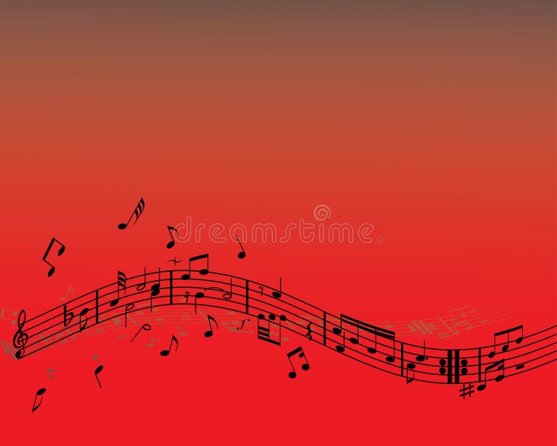 Notes and lines stock vector. Illustration of flowing - 5573431