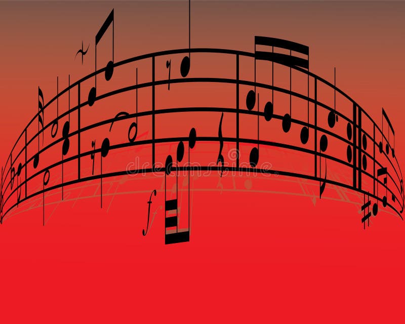 Notes and lines stock vector. Illustration of flowing - 5573431