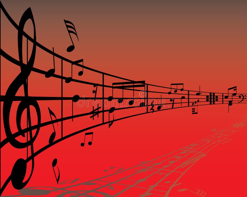 Notes and lines stock vector. Illustration of flowing - 5573431