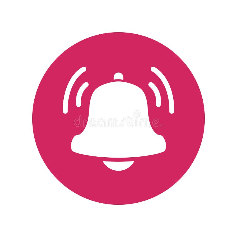 Vector Notification Bell Icon Stock Vector - Illustration of alert ...