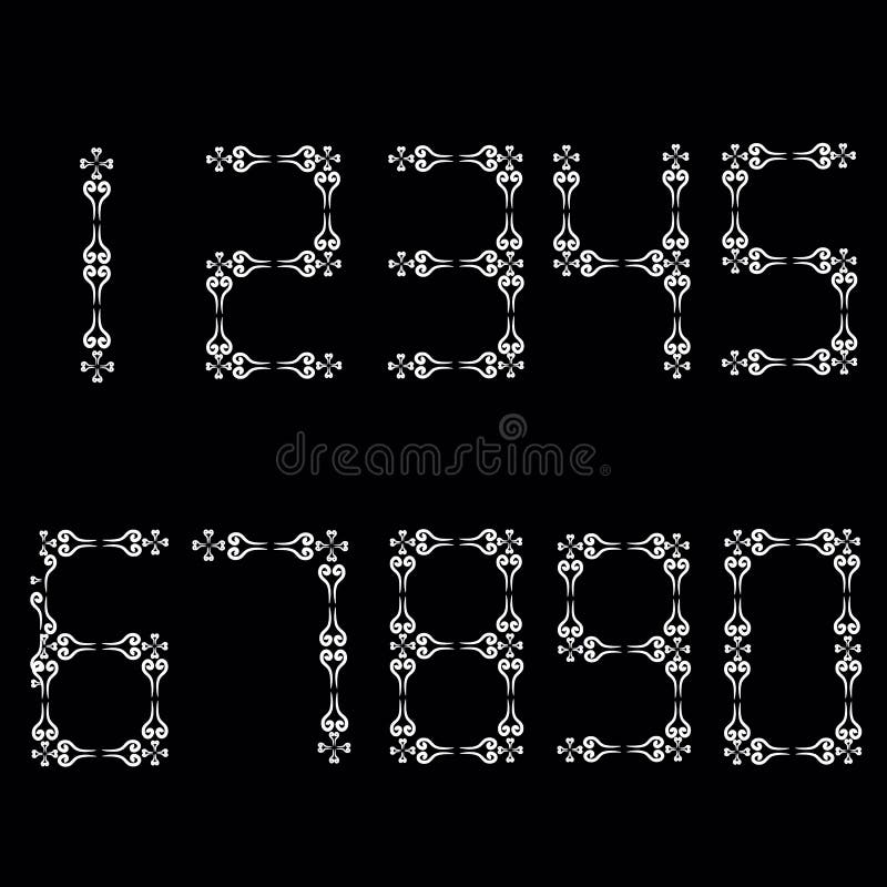 The Vector number icon set stock vector. Illustration of book - 102190748