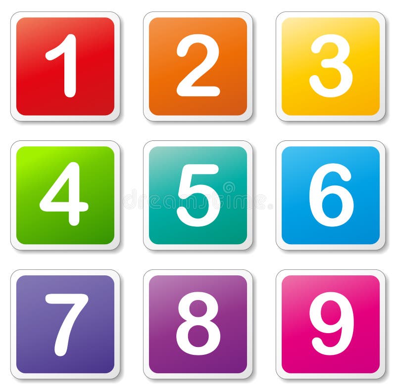 Vector numbers tags stock vector. Illustration of code - 40541126