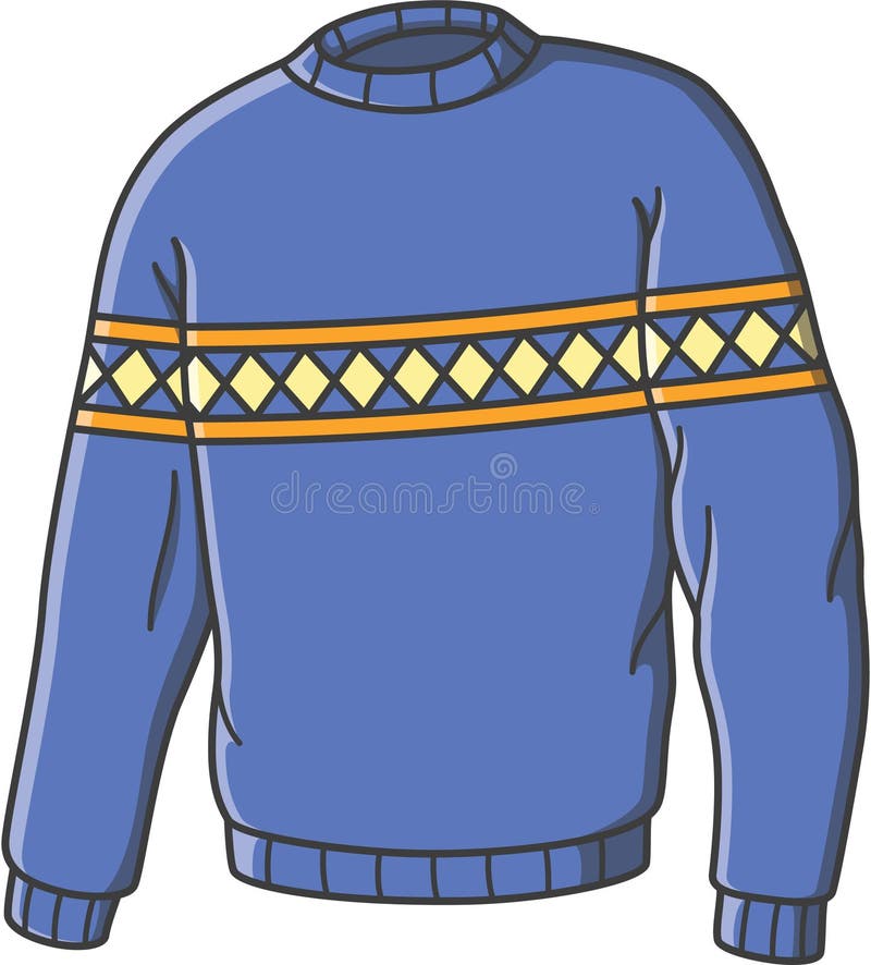 Sweater Vector Object Design Illustration Hand Draw Stock Vector ...