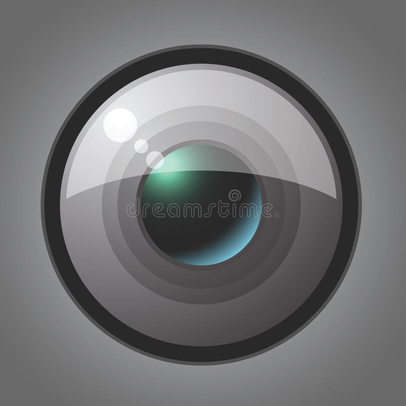 Vector objective lens stock vector. Illustration of intelligent - 7179112