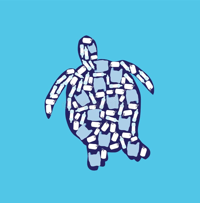 Plastic Sea Turtle Stock Illustrations – 229 Plastic Sea Turtle Stock ...