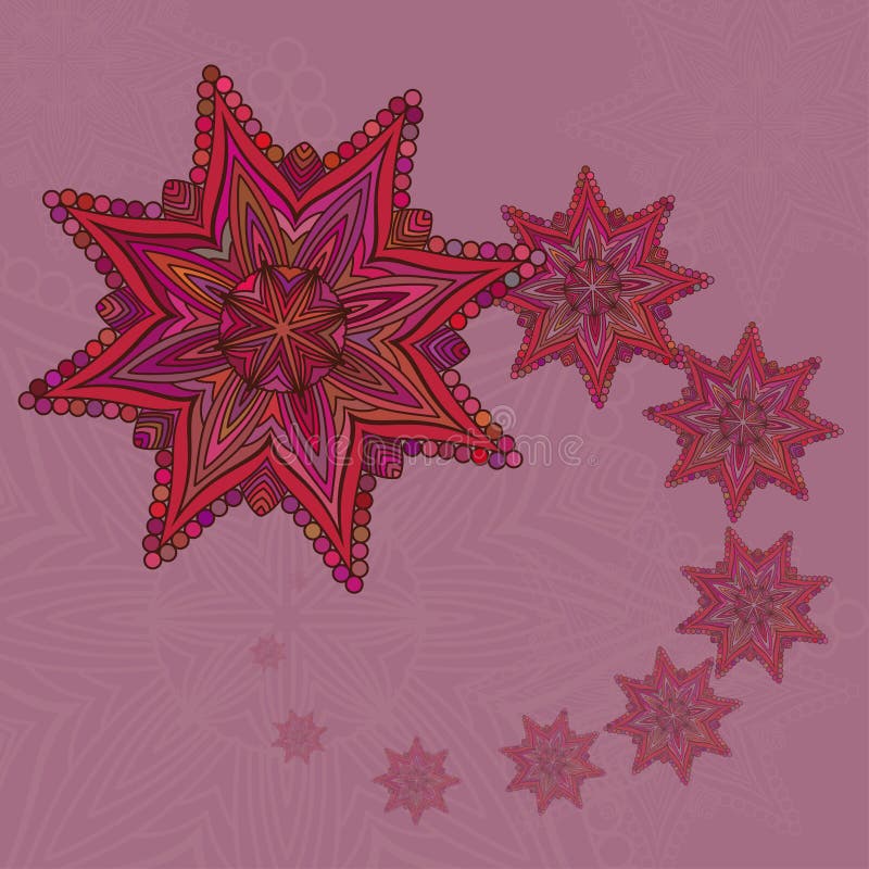 Vector Octagonal Stars Pattern Stock Vector - Illustration of symbol ...