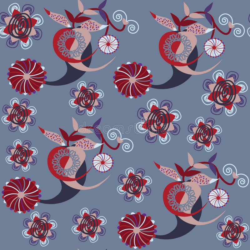 Vector Odd Paisley Seamless Pattern and Seamless Stock Vector ...