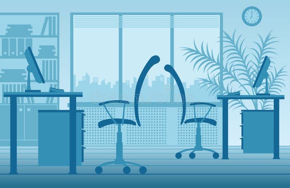 Vector office interior stock vector. Illustration of interior - 30320683