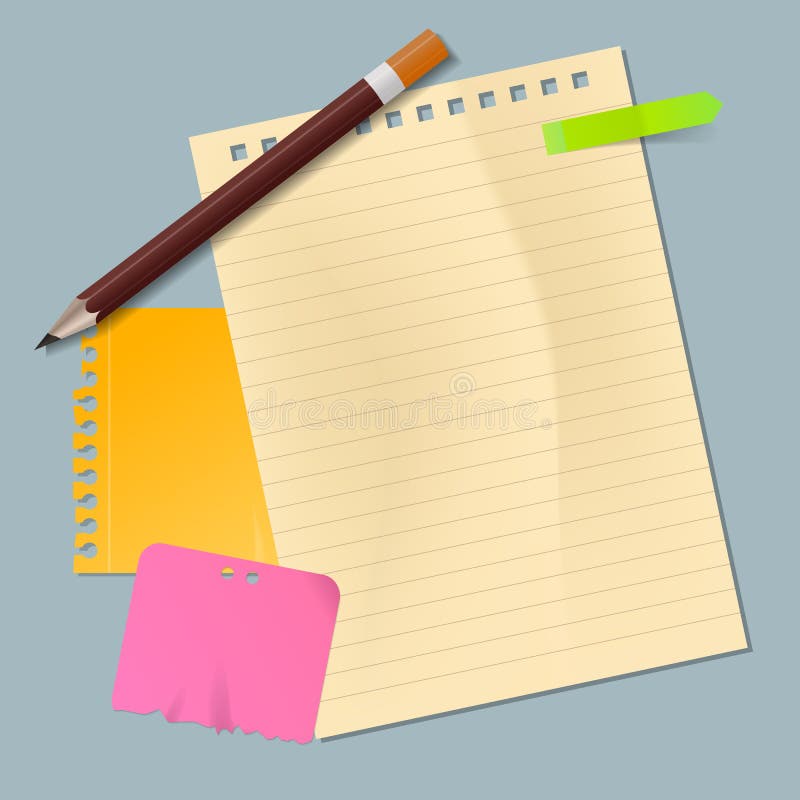 Note Paper Block Stock Illustrations – 3,051 Note Paper Block Stock ...