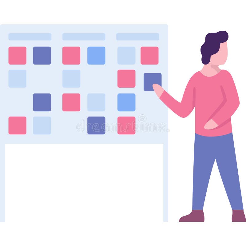 Vector it Office Worker Icon Business Online Stock Vector ...