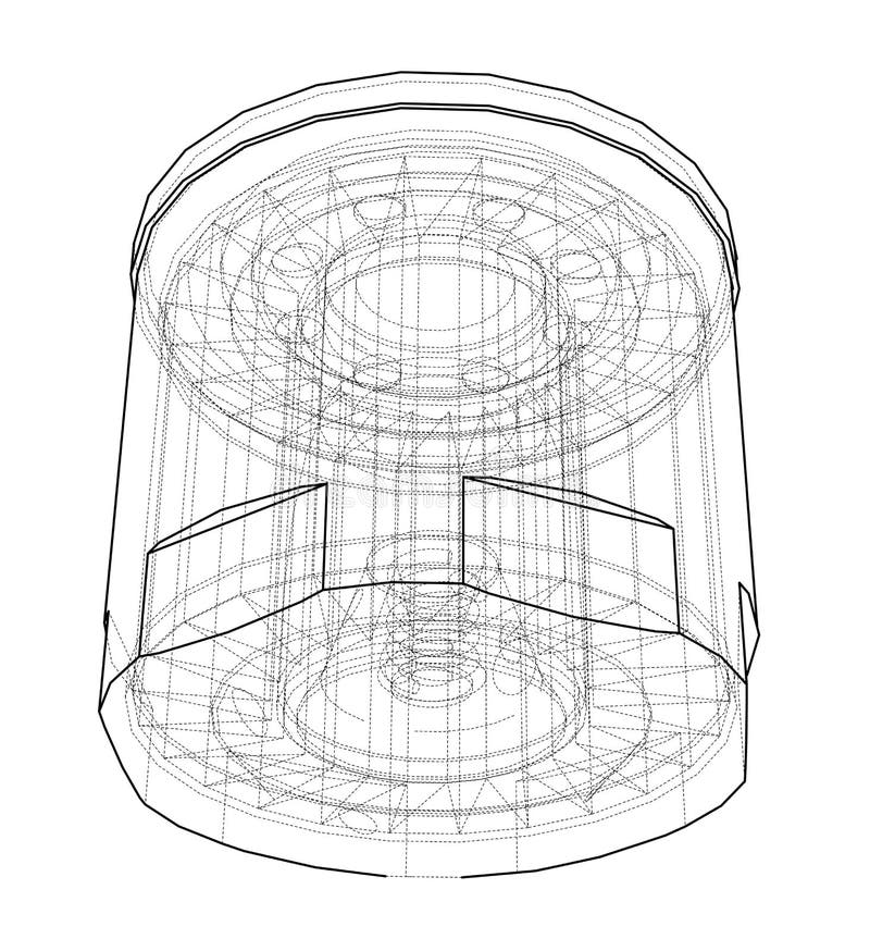 Vector oil filter concept stock vector. Illustration of cylinder ...