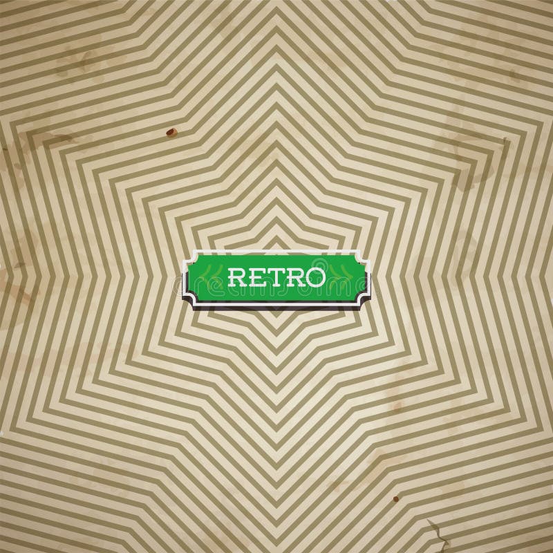 Vector Old Paper Sheet with Geometrical Pattern Like a Star Stock ...