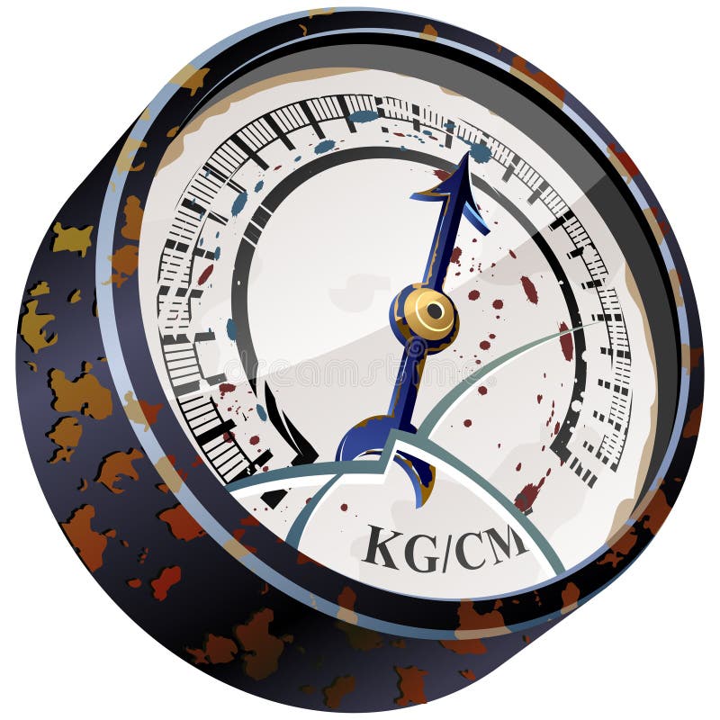 Vector Old Vintage Pointer Indicator. Stock Vector - Illustration of ...