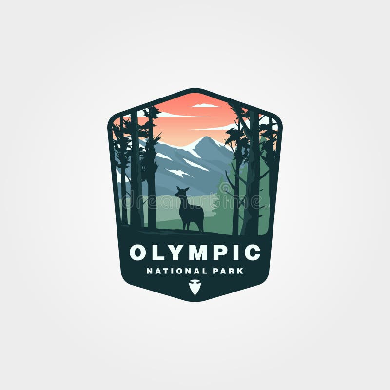 Vector of Olympic National Park Logo Patch Symbol Illustration Design ...
