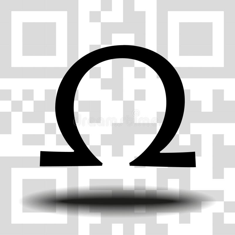 Vector omega sign stock vector. Illustration of isolated - 126952010