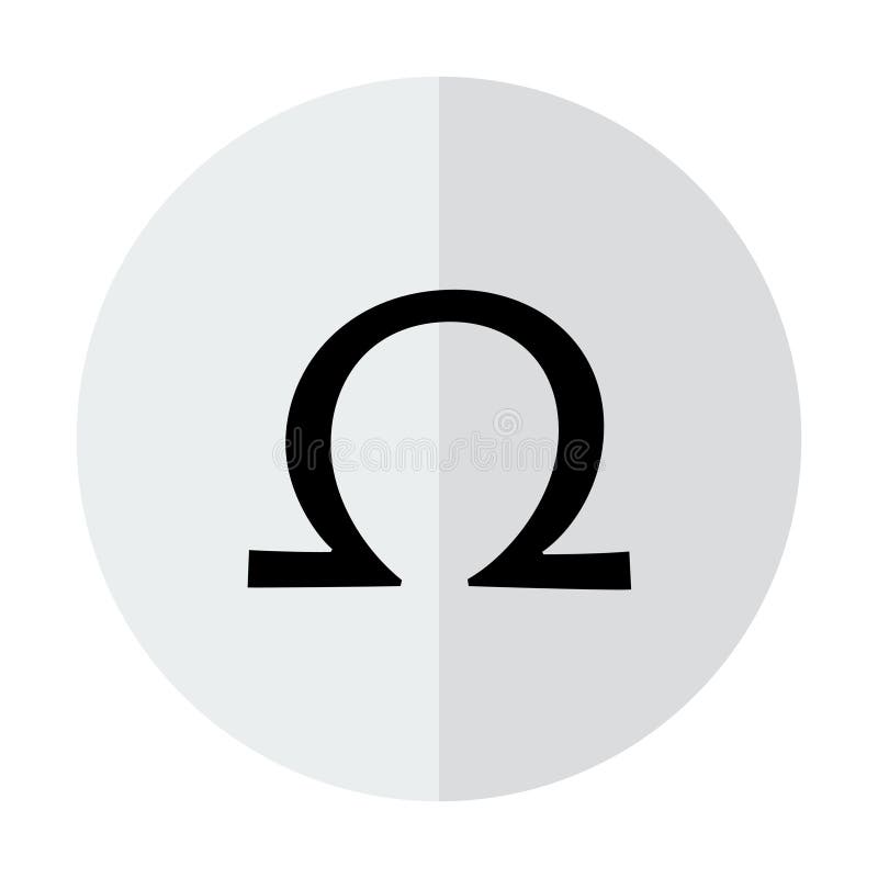 Vector omega sign stock vector. Illustration of color - 120059988