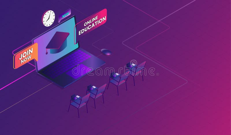 Vector Online Education with Smartphone Concept, E-learning, Online ...